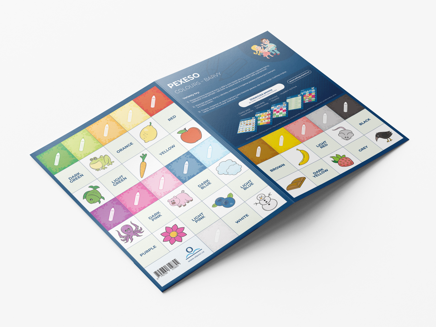 Anglické pexeso - Colours - barvy | SEVT.cz