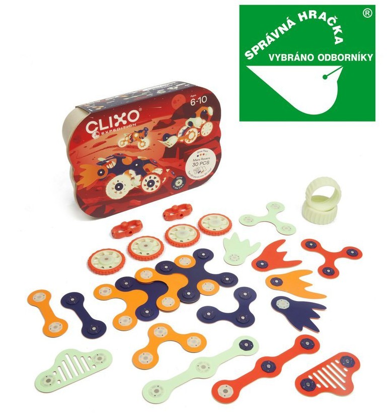 CLIXO Mars Rovers - magnetická stavebnice 30 kusů | SEVT.cz