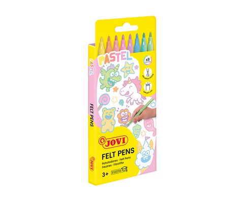 Fixy tenké JOVI PASTEL - 8 ks | SEVT.cz