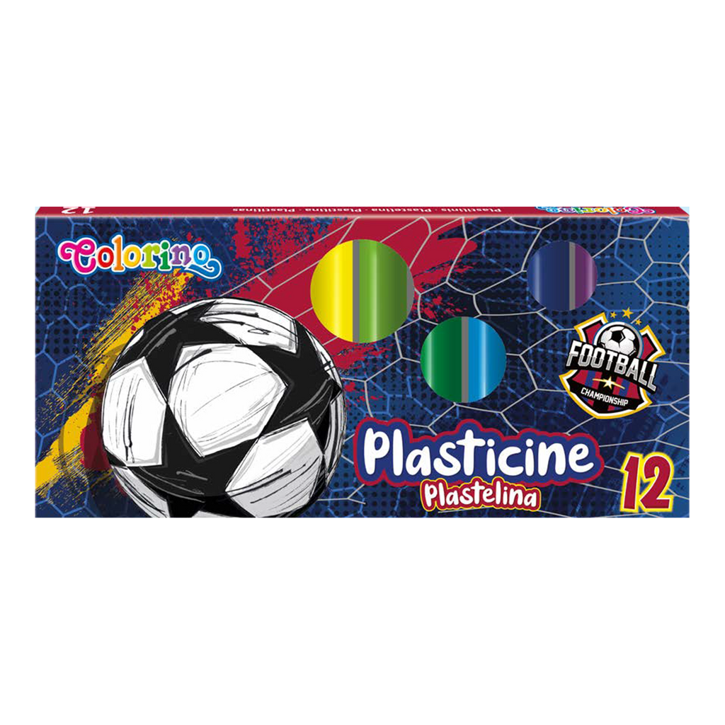 Modelovací hmota Colorino 12 barev - Fotbal | SEVT.cz