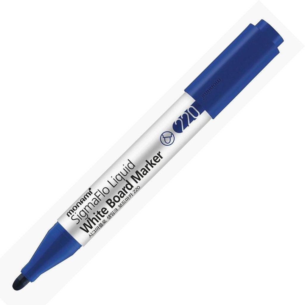 Popisovač na bílé tabule Monami 220, 2 mm - modrý | SEVT.cz