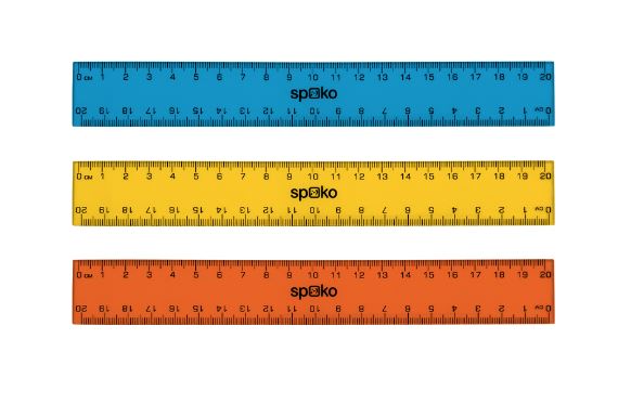 Pravítko Spoko 20 cm - mix barev | SEVT.cz