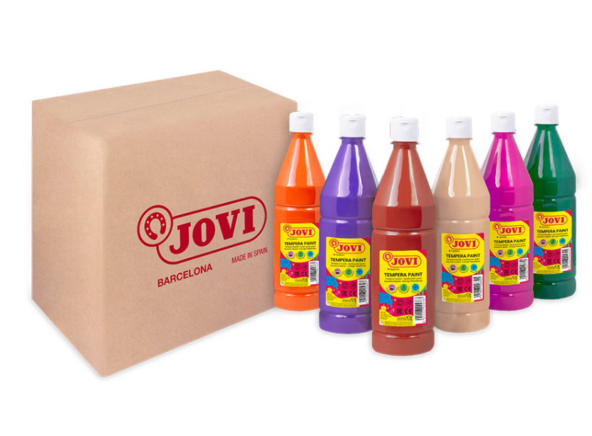 Sada temperových barev JOVI PREMIUM 6 x 1000 ml, mix barev | SEVT.cz