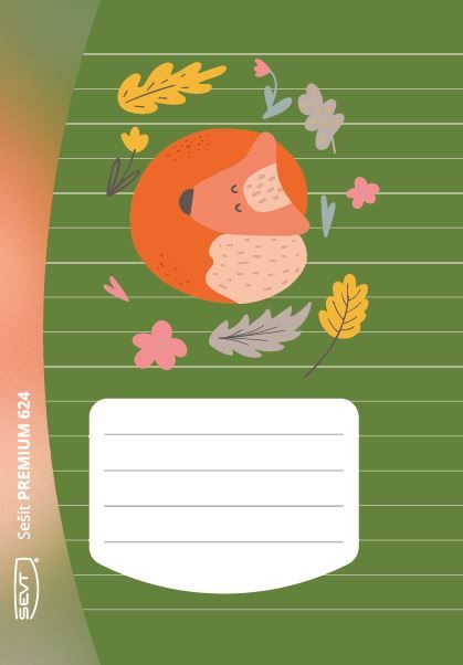 SEVT Sešit Premium 624, A6 20 l. linkovaný 8 mm | SEVT.cz