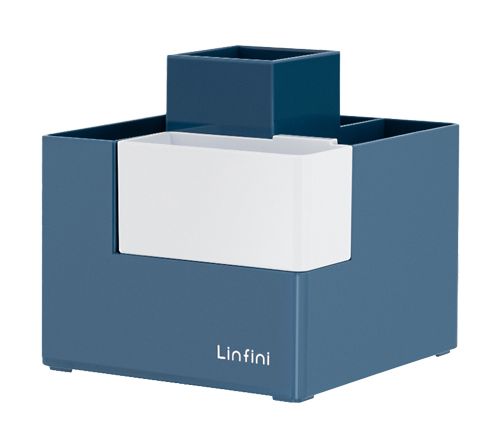 Stojánek plastový DELI LINFINI - modrý | SEVT.cz